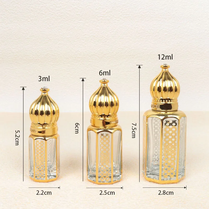 Zamac Octagon Gold Arabian Arabic Essential Oil 3ml Tester