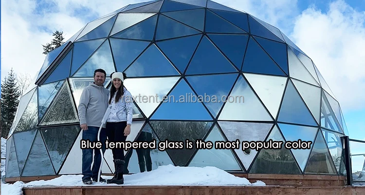 8M Snow Dome Tent - Glass Dome Glamping for Hotels & Resorts