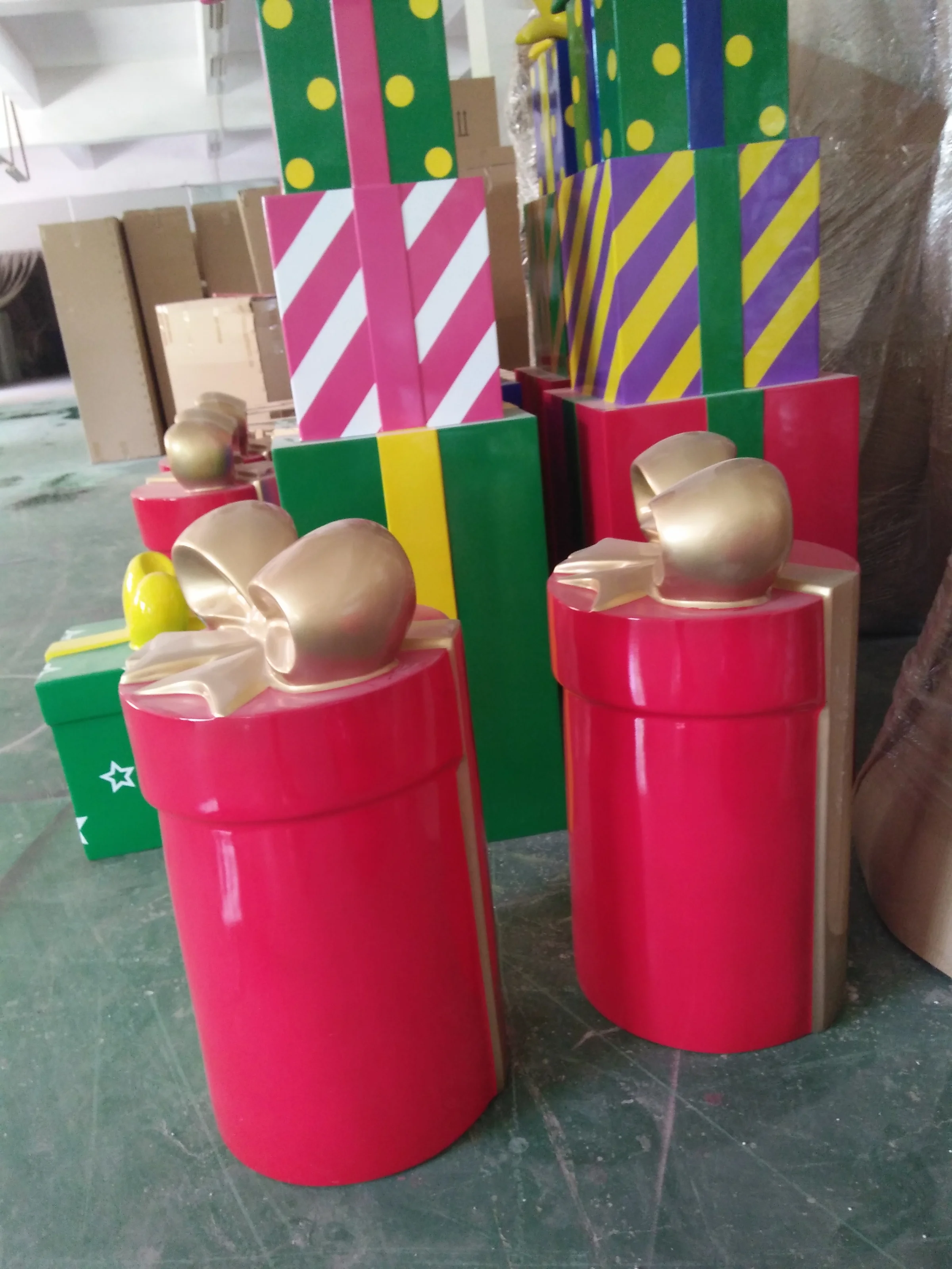 Fiberglass Giant LED Lighted Outdoor Christmas Decorations