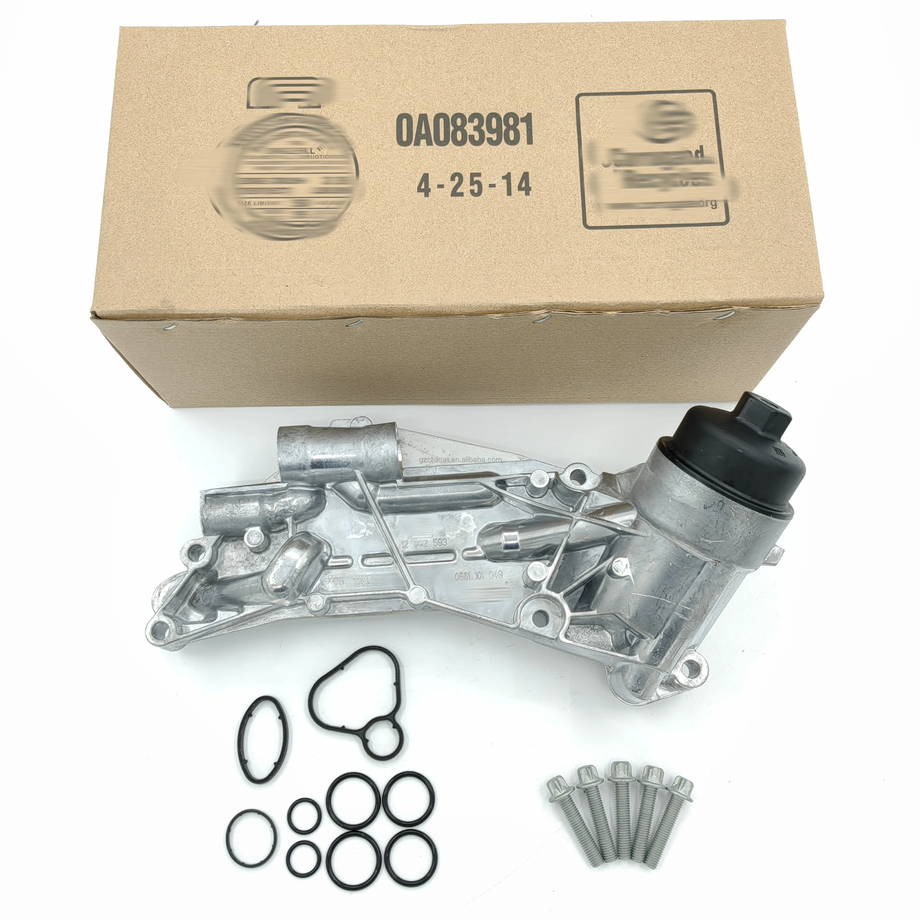 Auto Parts Oil Cooler Filter Assembly Aluminium For Cruze Sonic Aveo G3 ...