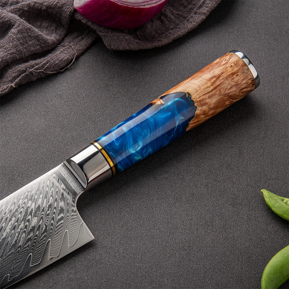 Wazirabad Damascus Pakistan Handmade 8" Chef Knife Set