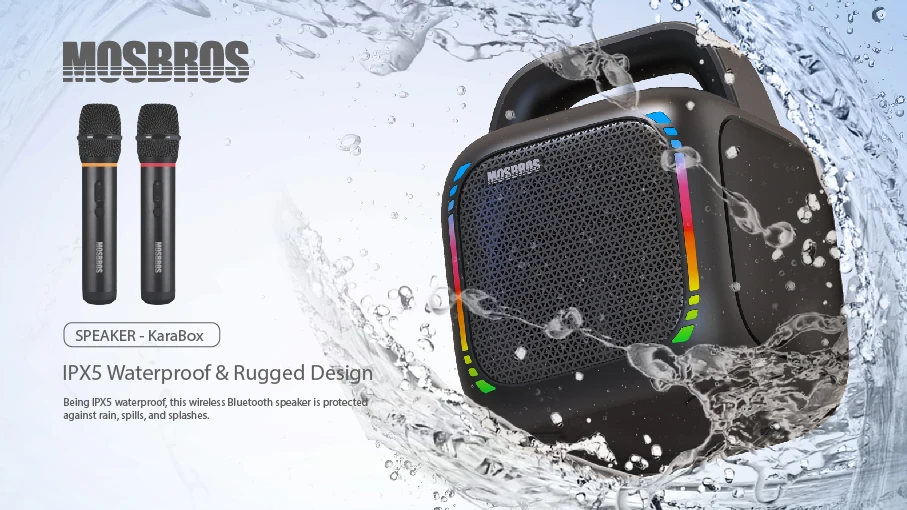 Mosbros Karabox - Portable Speaker with High Power Karaoke