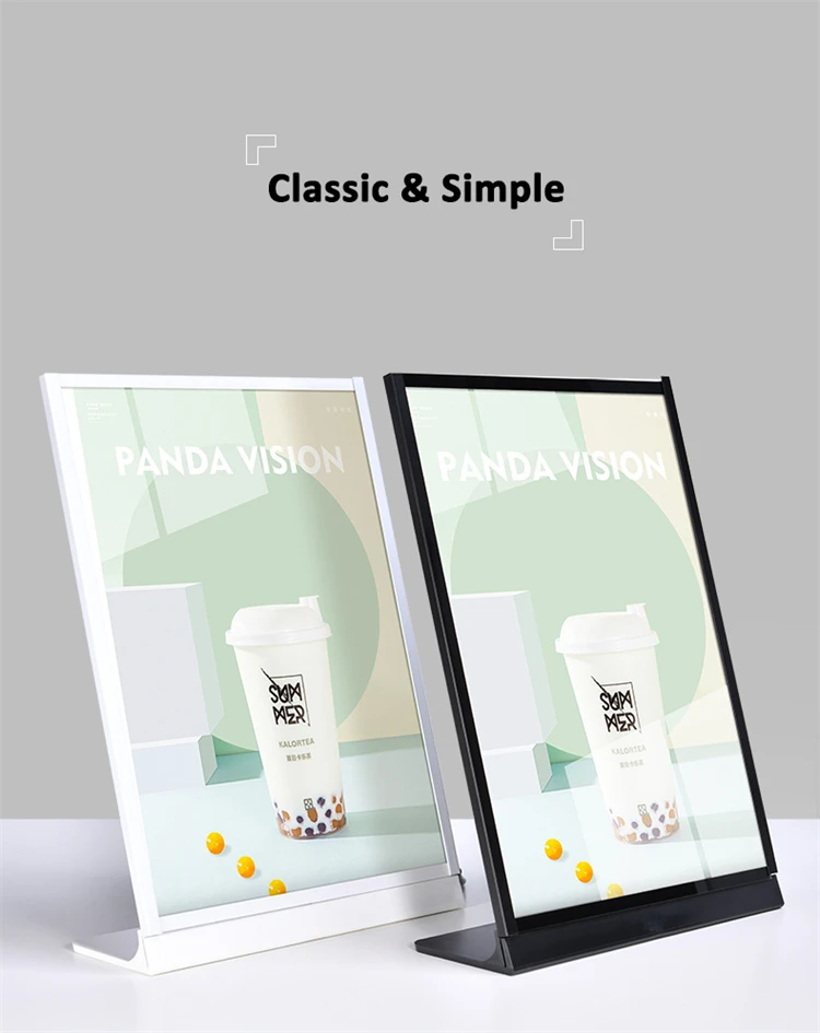 Lighted Menu Display Stand Acrylic Led Sign Holder Custom Led Light ...