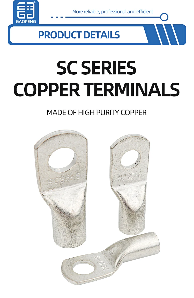 Good Quality SC25-8 Electrical SC Cable Lugs - Tinned Copper