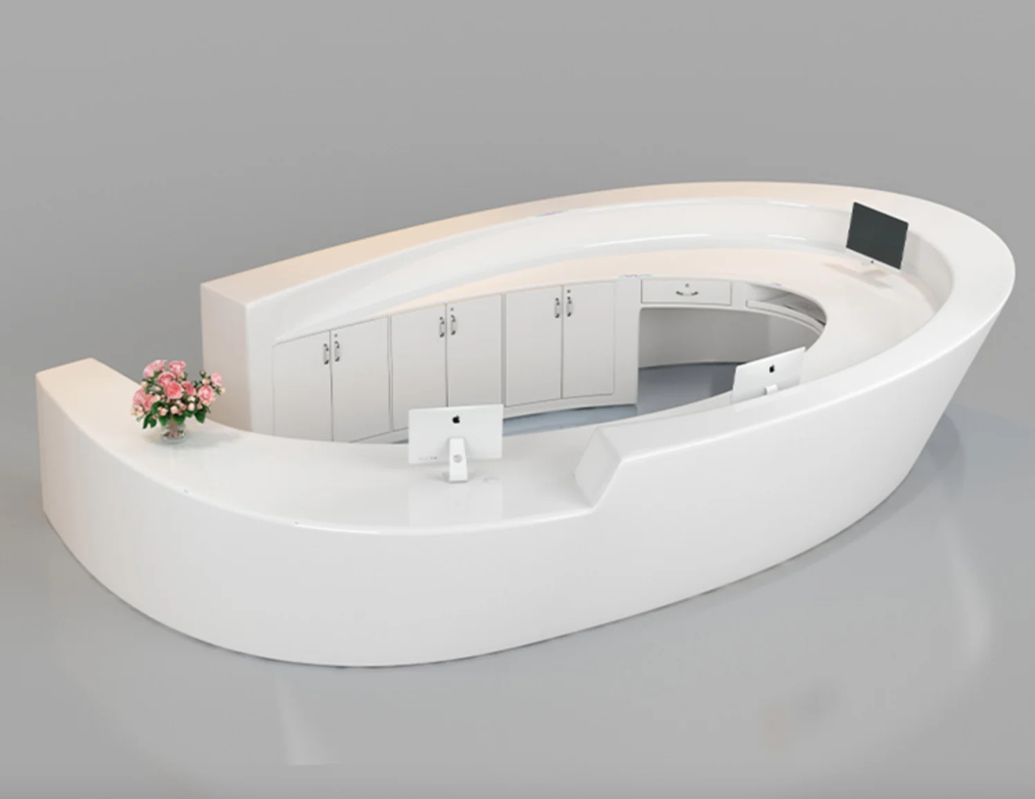 Elegant 2022 Luxury Vintage Reception Counter - OEM Design