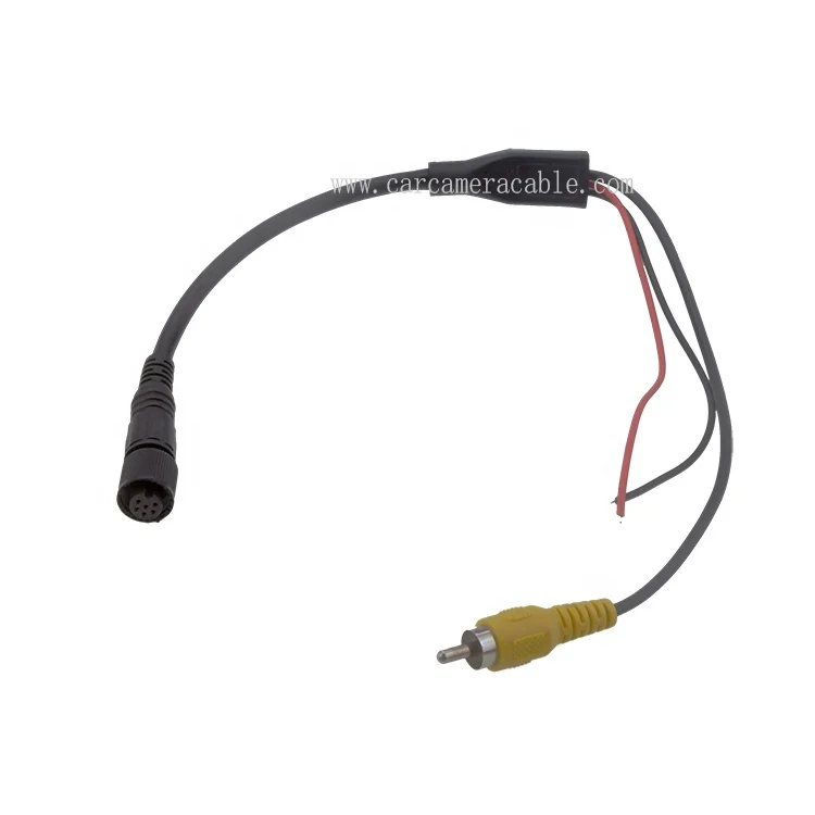 KOREA 6pin Mini Din Male to RCA Audio Video Cables for Vehicle Cameras