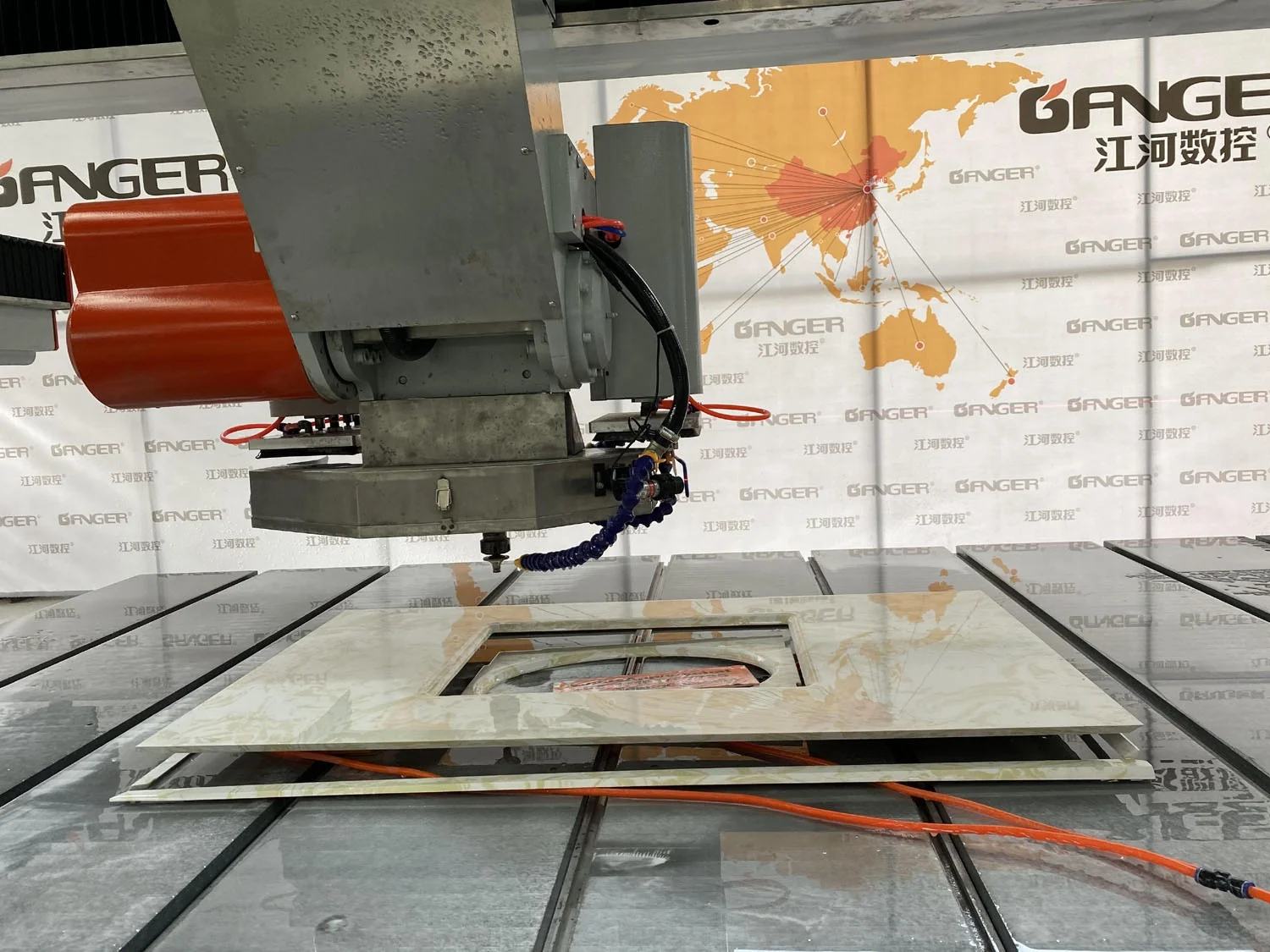 5 Axis Bridge Saw Granite Dekton Saw Cutting Machine Cnc Granite ...