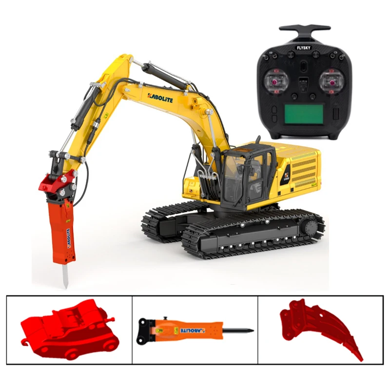 Huina Kabolite K336 K961 Alloy Metal RC Excavator Truck with Brushless ...