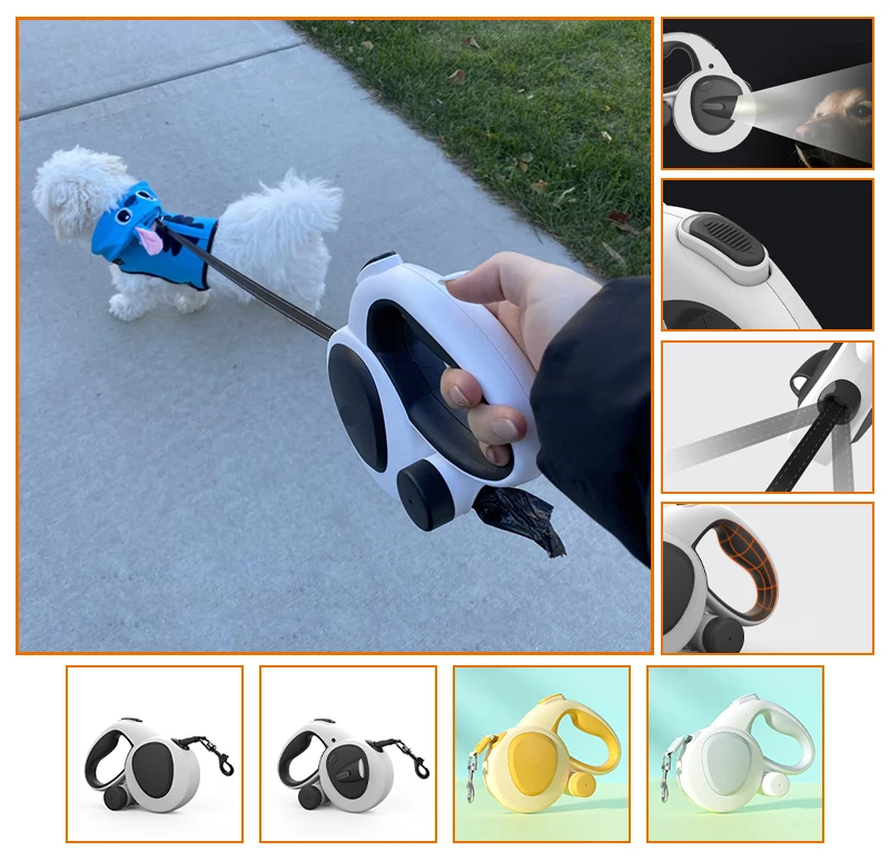 Wholesale Reflective Tug 360 Tangle-free Led Automatic Retractable Dog ...