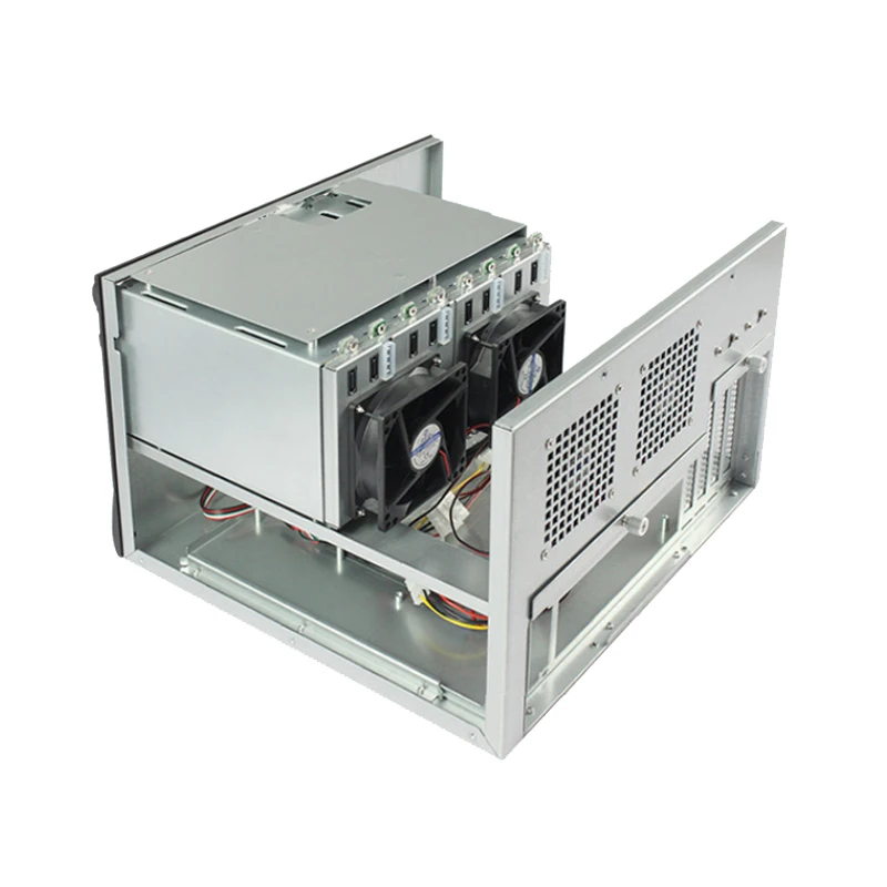 RGEEK HTPC 8 Bays NAS Cloud Storage Server Case - MATX MB Chassis