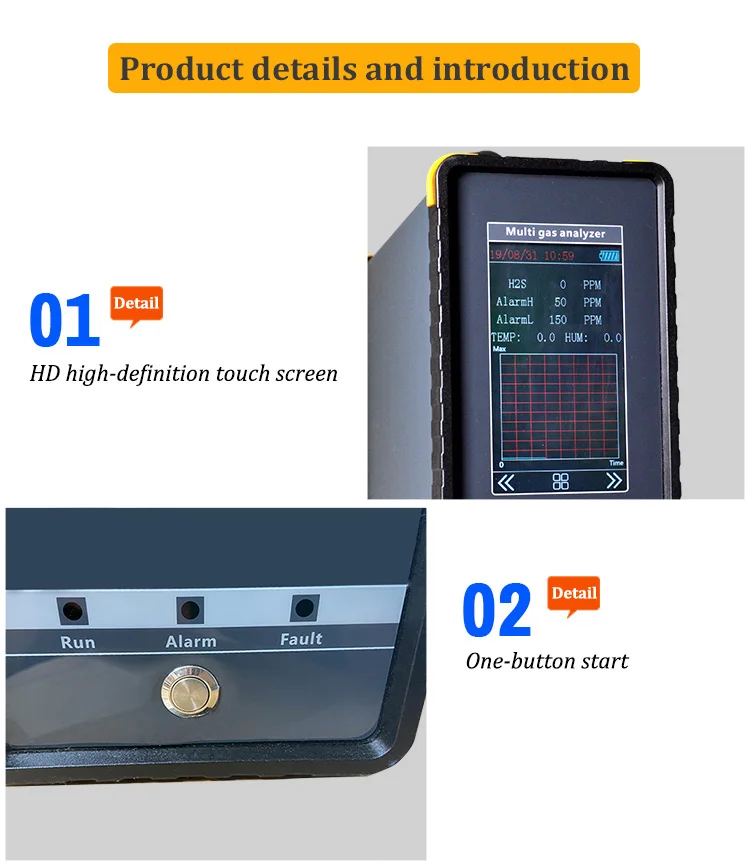 Ozone Gas Analyzer - Portable O3 Detector for Safety