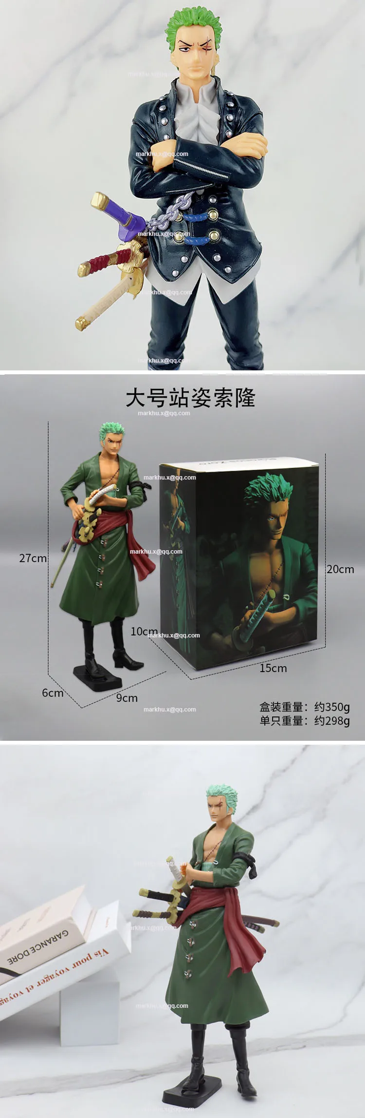 6 Styles Zoro Anime Figure Manga Pvc Figure Toy 16~25cm - Buy Zoro ...