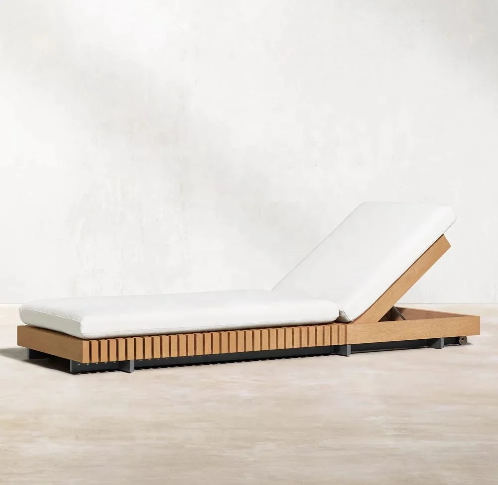 Patio Teak Sun Loungers - Durable Outdoor Furniture