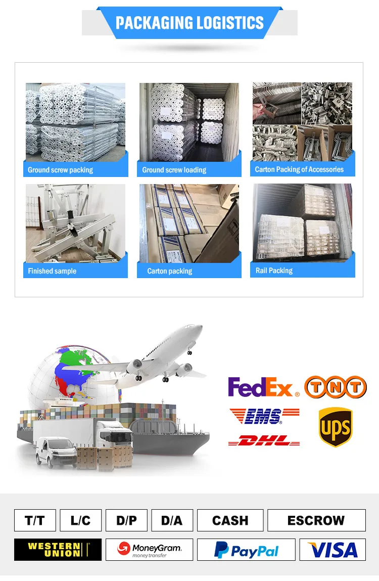 地面太阳能支架系统太阳能固定中夹侧夹具