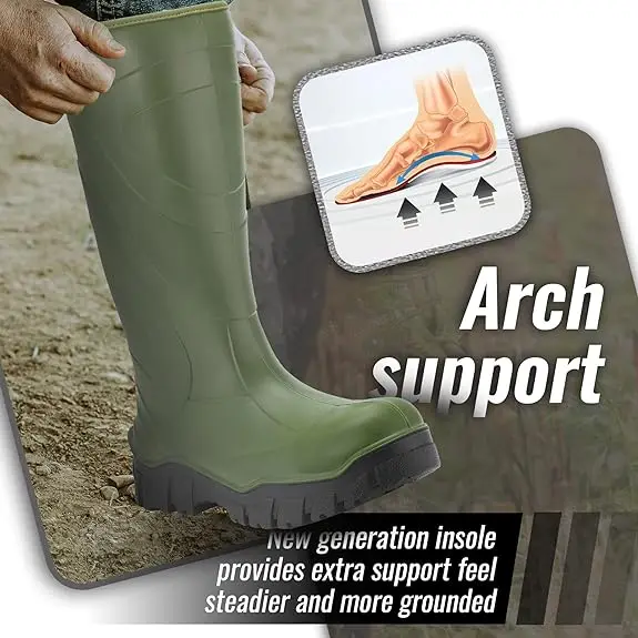 Botas De Seguridad Safety Work Electrical High Voltage Natural Rubber ...