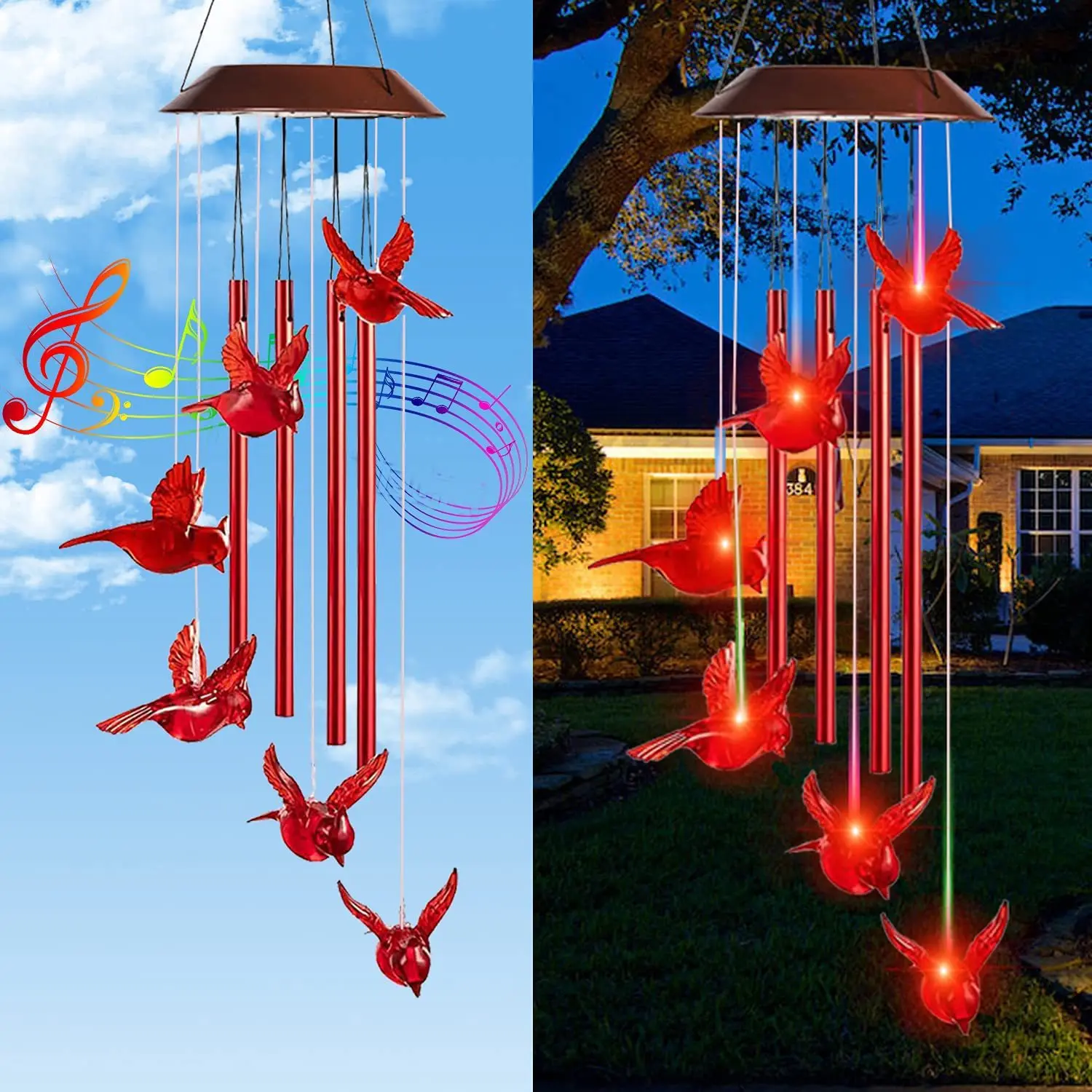 Solar Wind Chimes Lights for Mom Birthday Gifts for Women ,Gifts ...