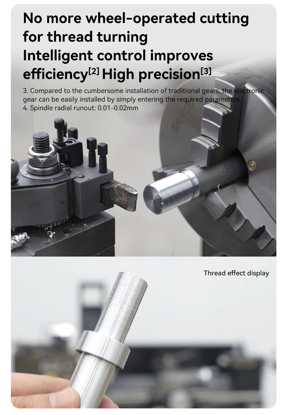 Horizontal MT5 Spindle Lathe for Billiard Cue T1000 with High Precision ...