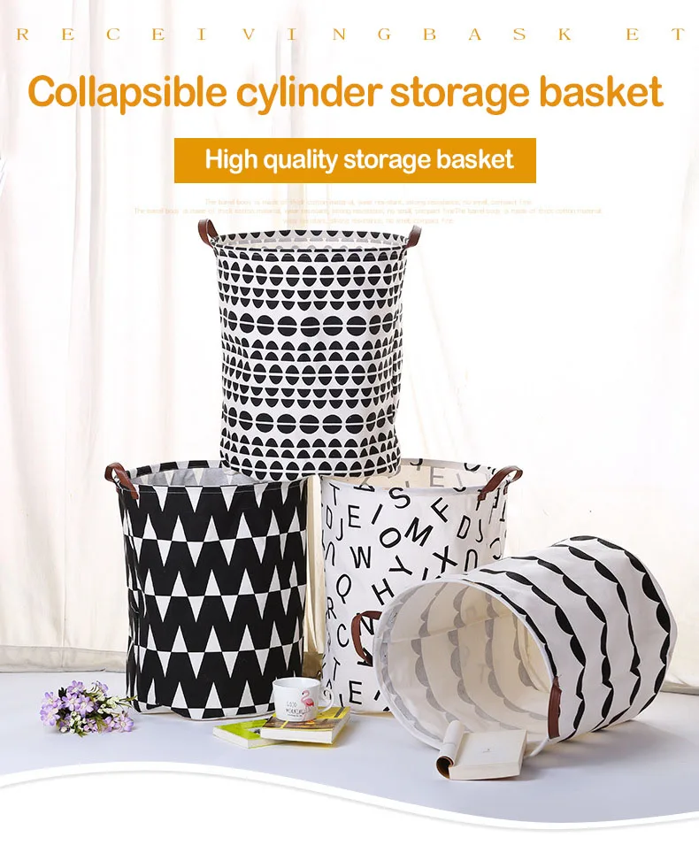 Free Samples Custom Folding Laundry Hamper - Storage Basket Organizer
