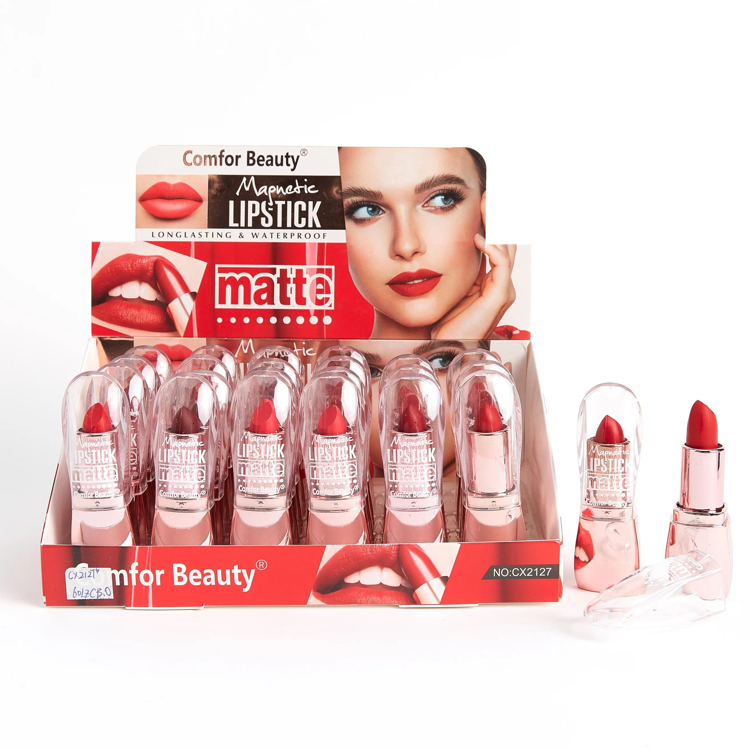 Wholesale 12 colors Private label Matte Velvet Custom Logo Lipstick ...