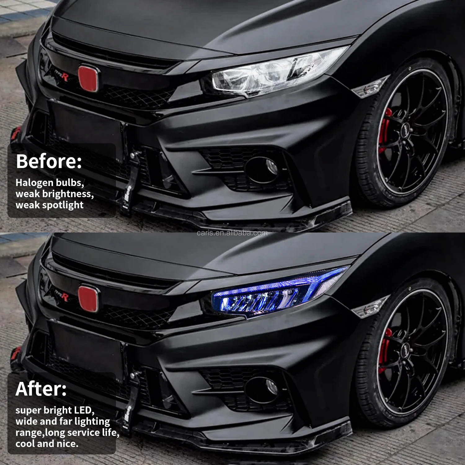 Archaic RGB Headlights for 10th Gen Honda Civic 2016-2020