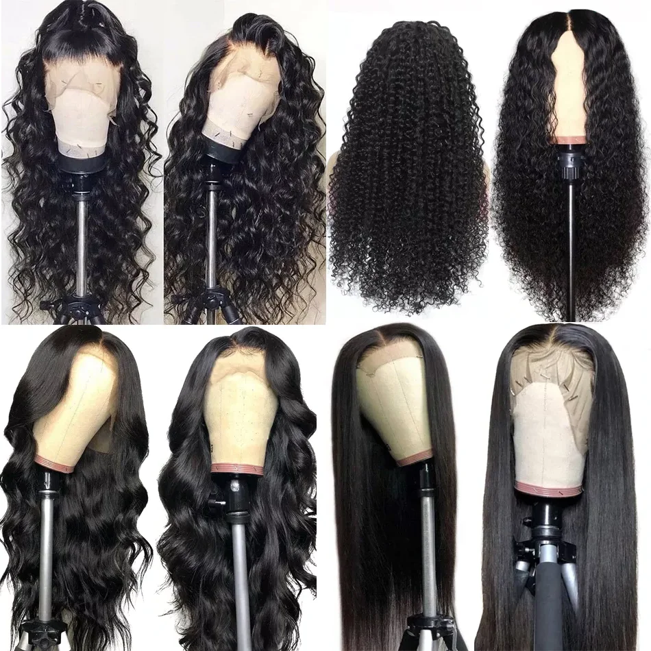 Color Full 13x4 Lace Front Human Hair Wigs Transparent For Black Women ...