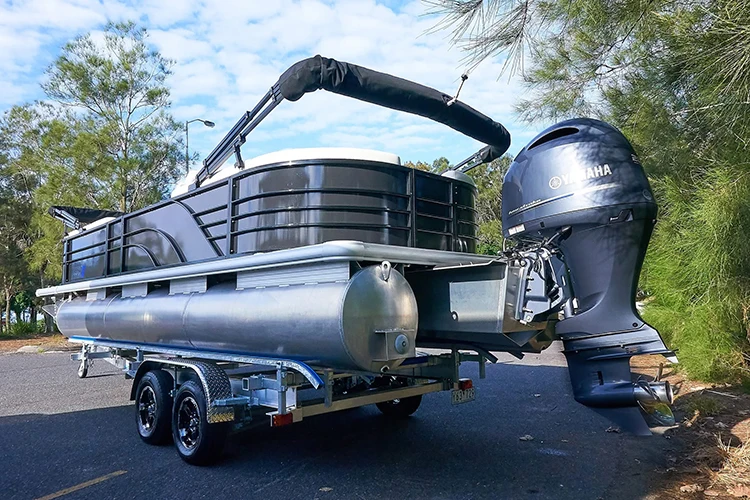 Drifting Catamaran Yacht Diving Pontoon Boat for Recreational Fishing ...