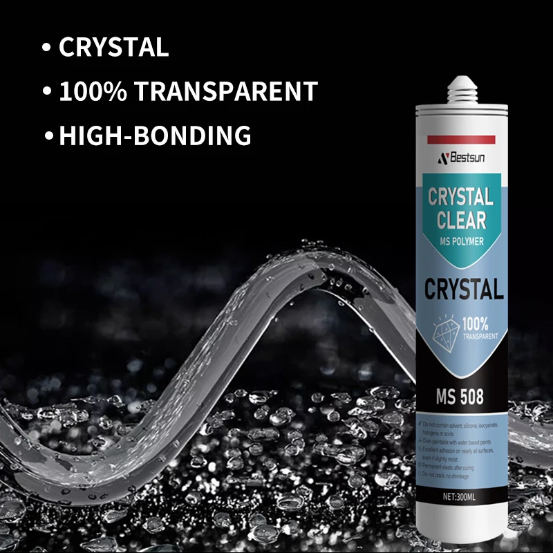 Ms Clear Polymer High Performance Adhesive Sealant Clear Cartridge Crystal Clear Ms - Buy Ms ...