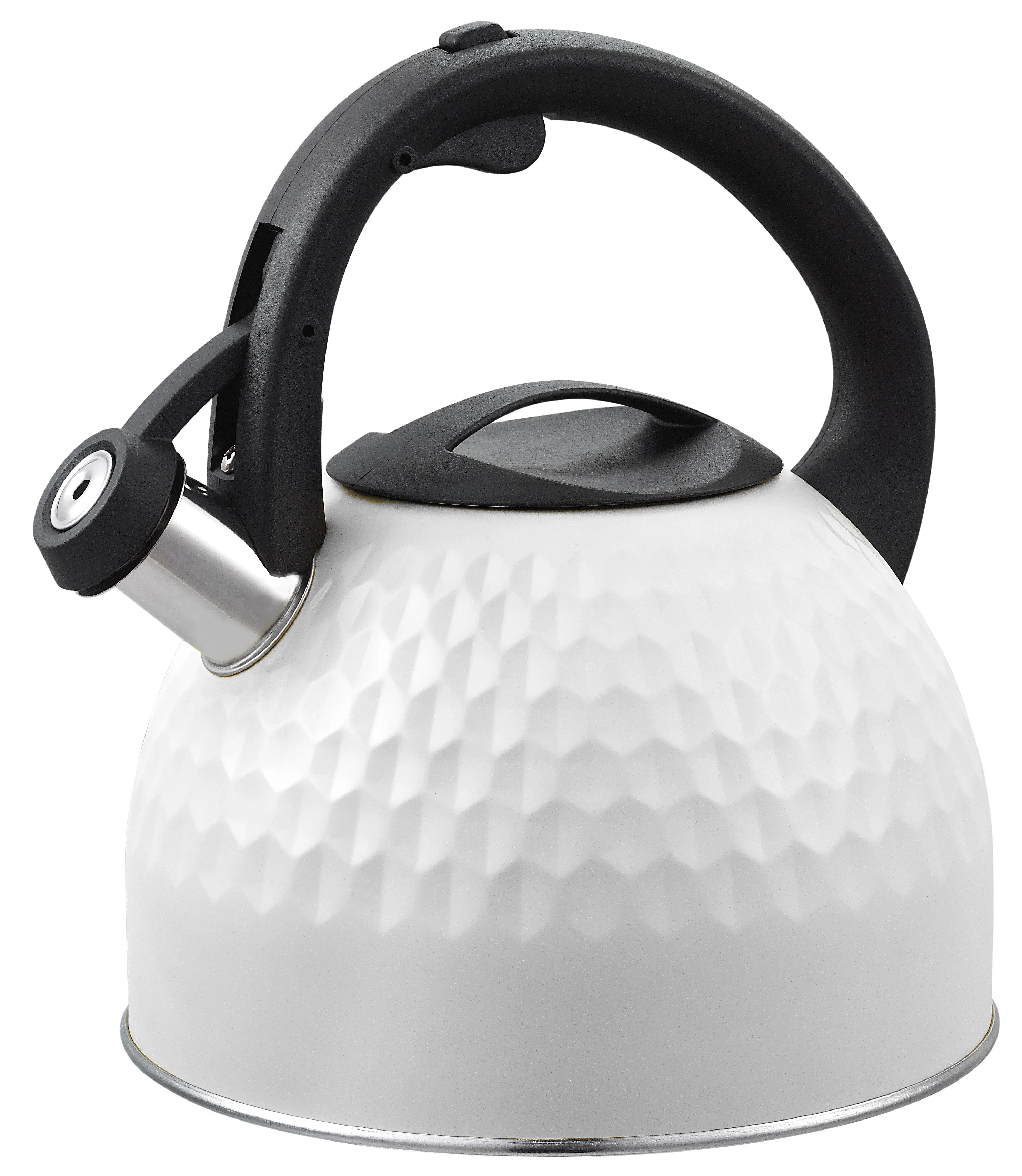 Thumping Diamonds Pattern Luxurious Hot Water Tea Pot Stainless Steel ...