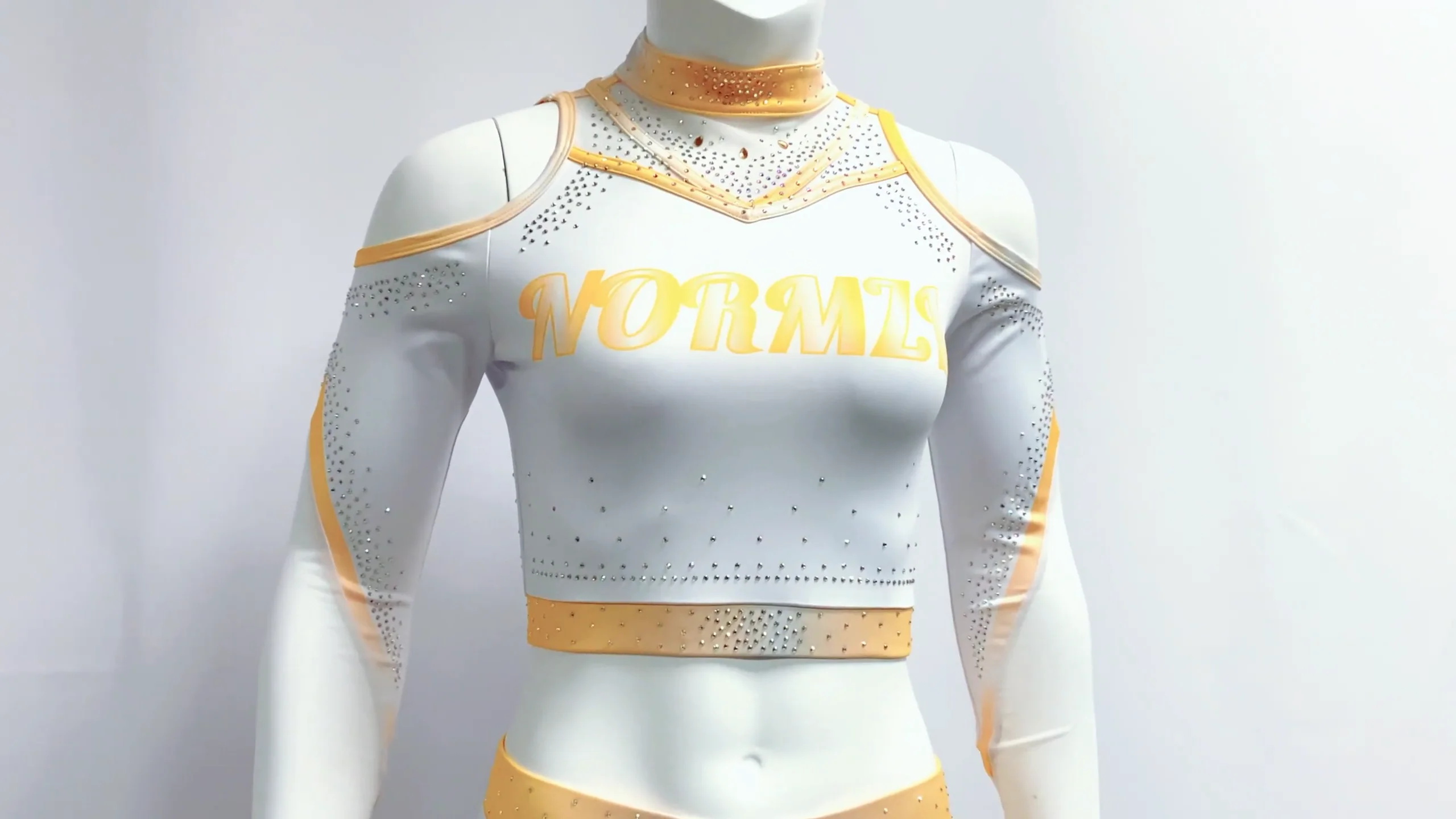 Fast Delivery Low Moq Cheer Uniform Shiny Rhinestones Cheerleader Wear ...