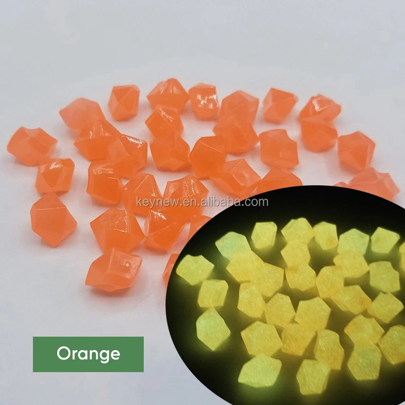 300pcs Decorative Pebbles Garden Decor Outdoor Luminous Pebbles Garden ...