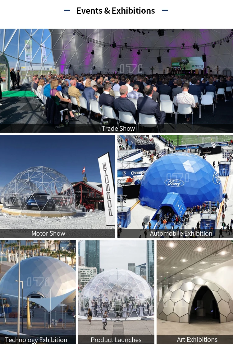 PVC Geodesic Dome Tents for Glamping - Durable & Spacious