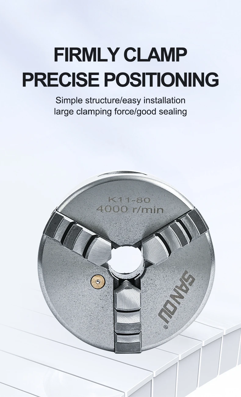 SANOU Pro Mini Lathe Chuck 80mm - High Precision 3 Jaw Self-Centering ...