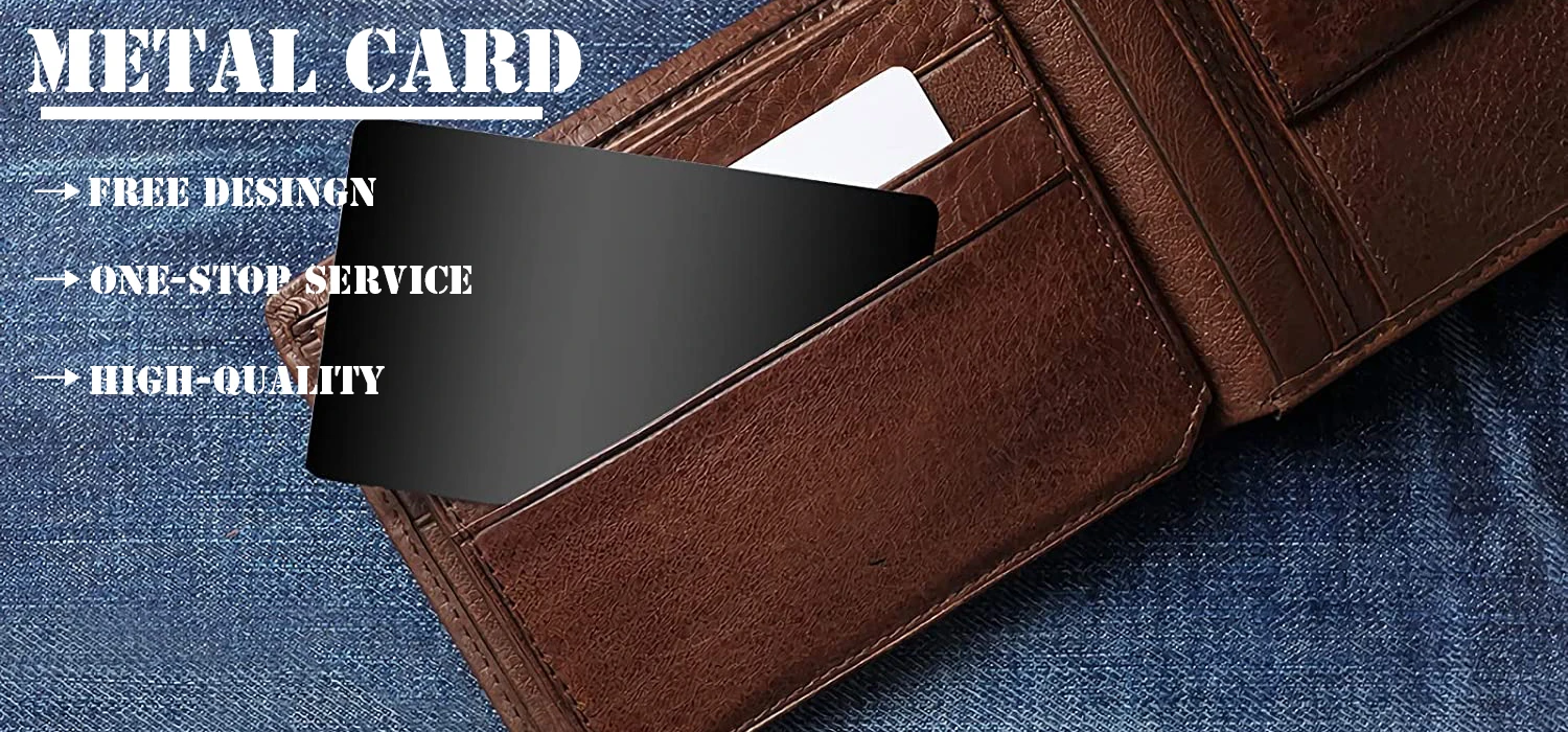 Custom Luxury Logo Anodized Stainless Steel Card Laser Engraving ...