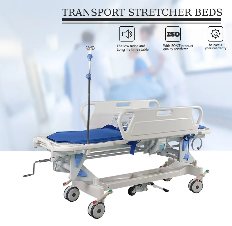 Patient Transfer Stretcher Bed - Multi-Purpose Emergency Trolley