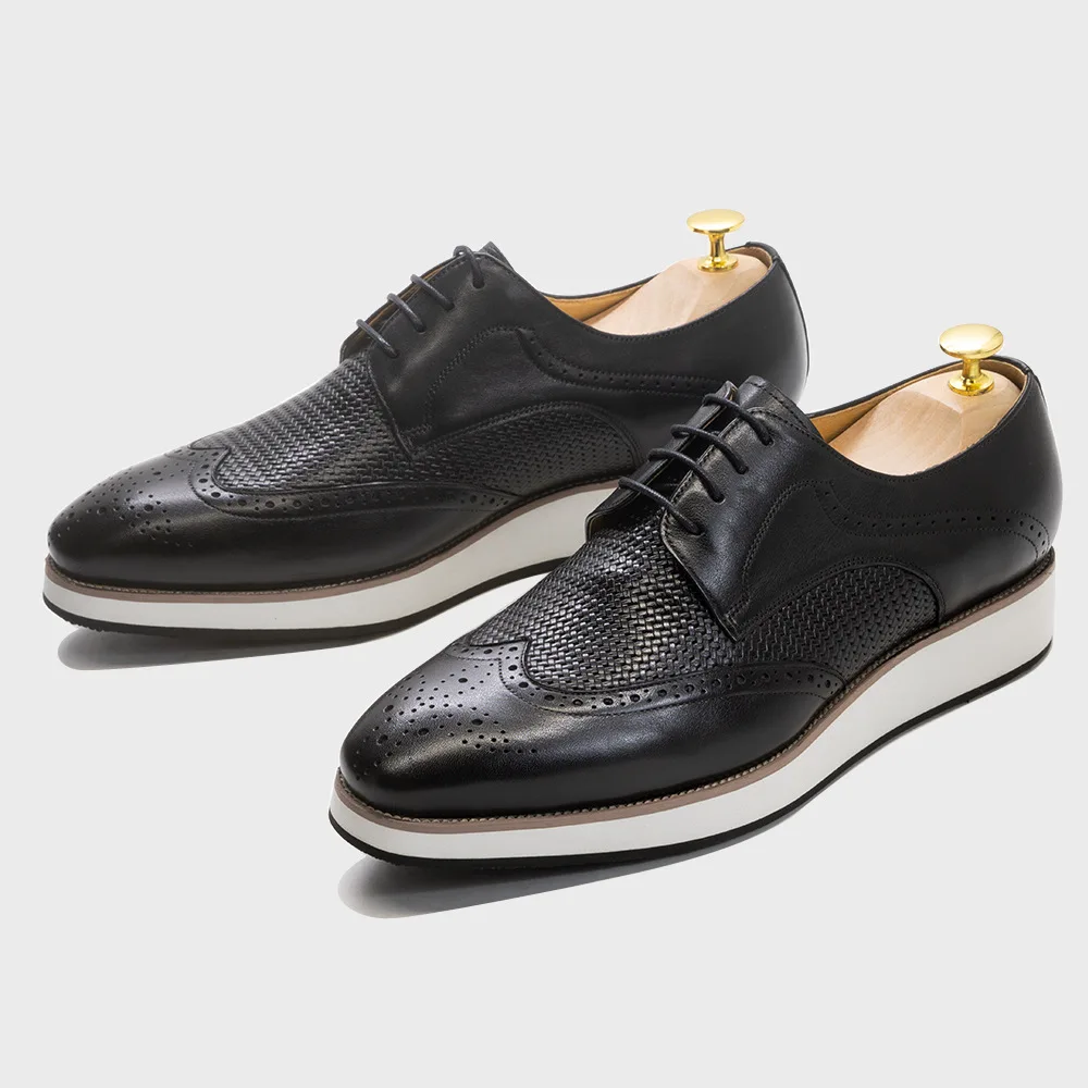 Sh11806a European Design Dress Shoes Men - Genuine Leather