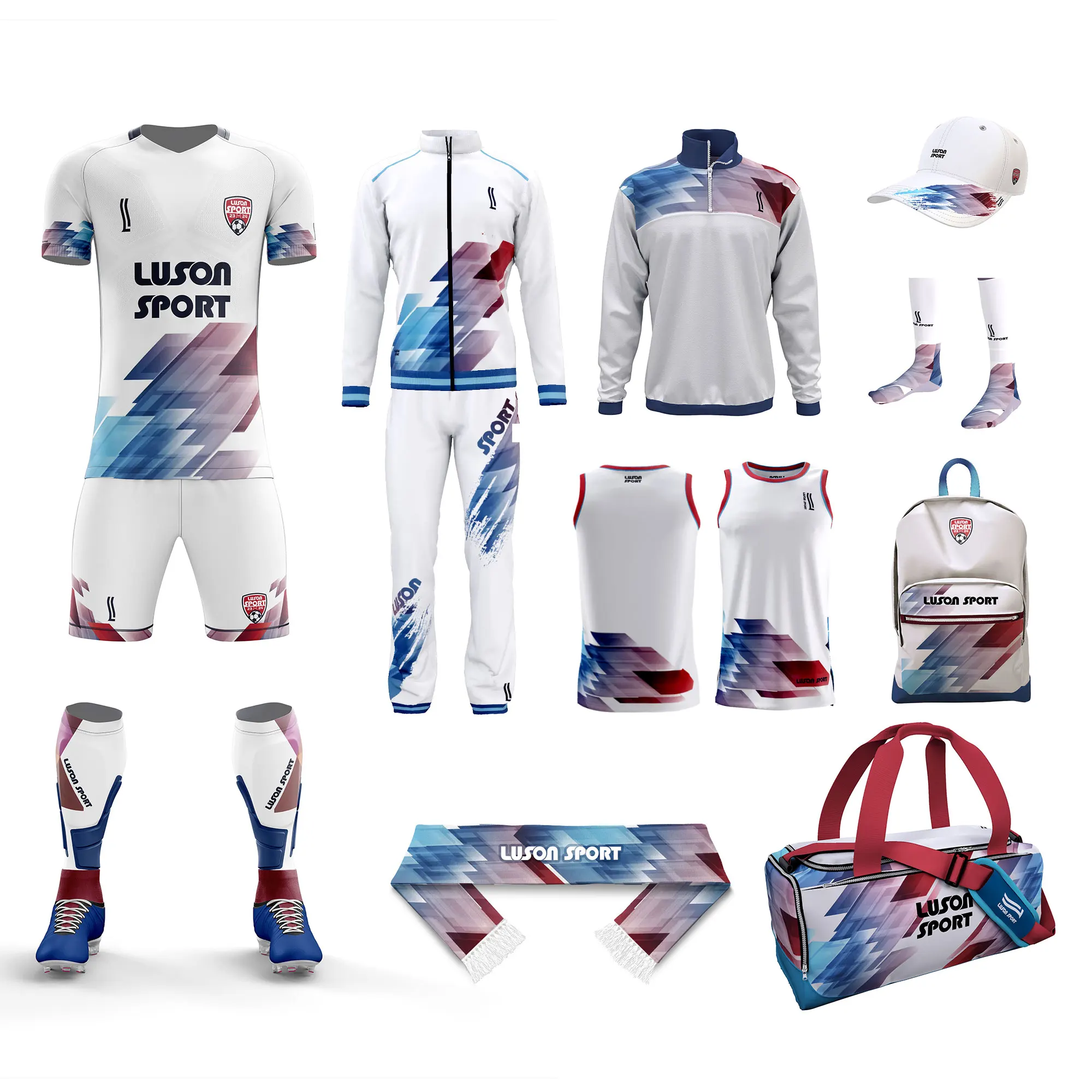 Luson Mens Custom Football Jerseys Design Shirts Youth Uniforms Futbol ...