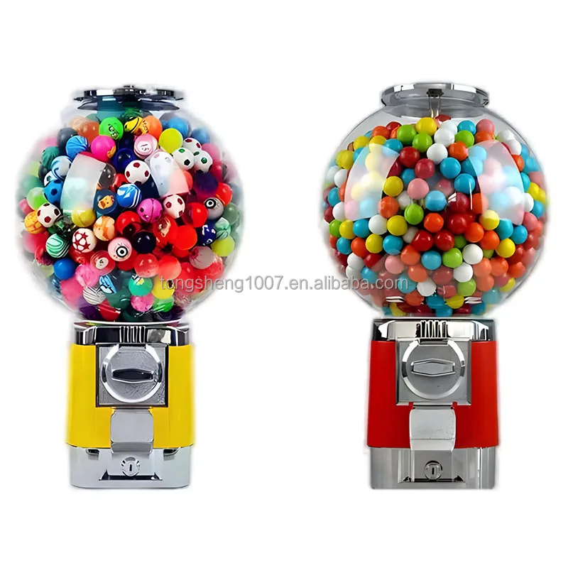 Capsule Mini Candy Dispenser Machine Tabletop Bouncing Ball Gumball ...