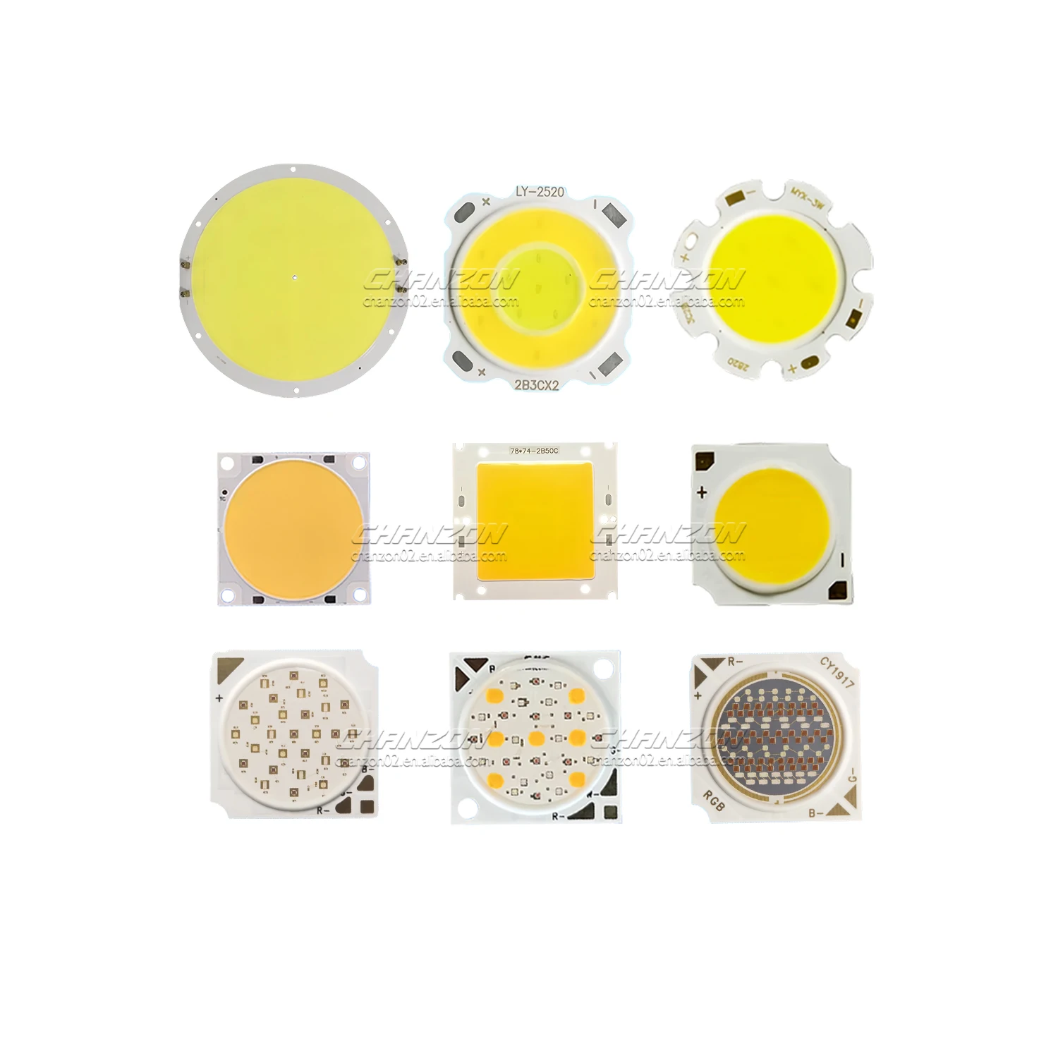 Customizable Cob LED Chip RGB RGBW Red Green Blue White 2828 1919 1917 ...
