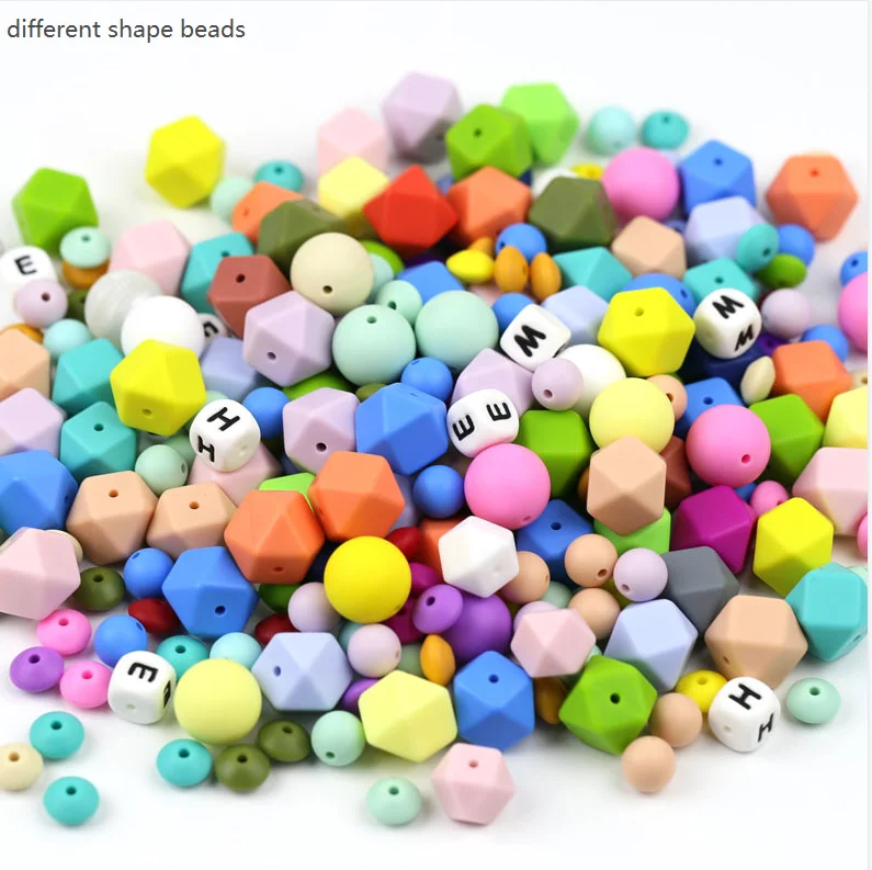 Available Eco-friendly Safety Chewable Silicone Beads Custom Silicone ...