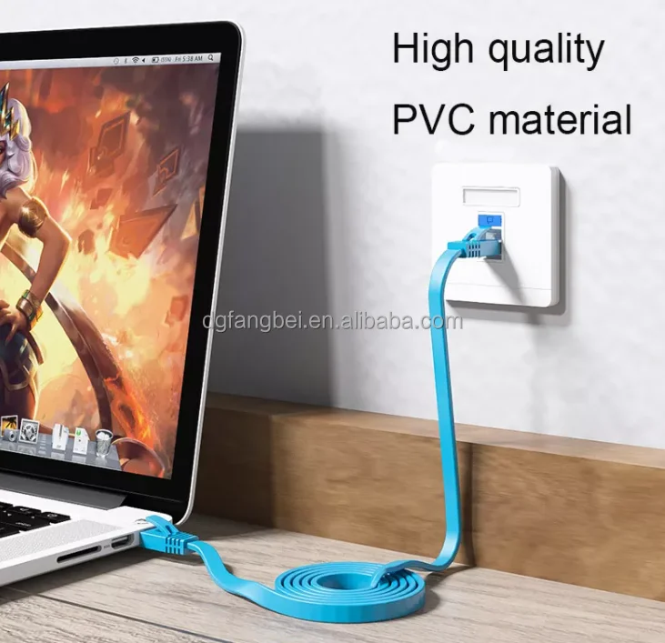 Customized Cat6 Ethernet Network Cable 1m 2m 3m Rj45 Cat 6 32awg 30awg Utp Stp Stranded Bc Cca ...