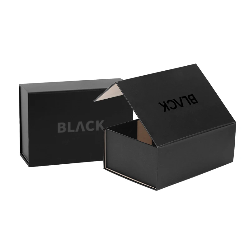 Custom Luxury Black Cardboard Packing - Magnetic Gift Box