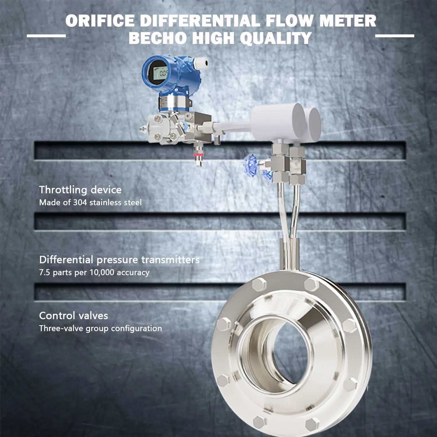 Digital Gas Liquid Steam Differential Pressure Integral Orifice ...