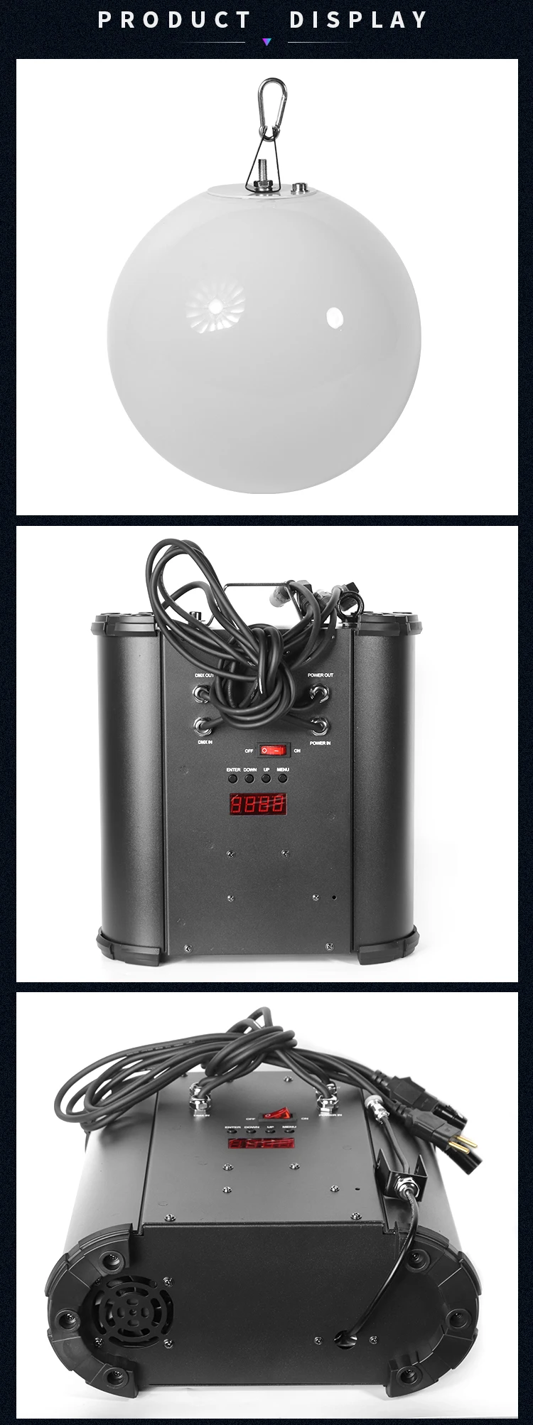 Dmx Control Winch And Kinetic Lifting Ball Light Rgb Led Kinetic Ball ...