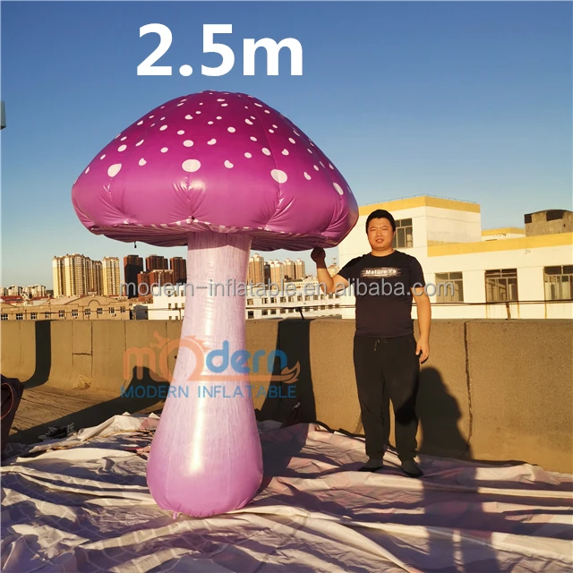 Custom Size Giant Inflatable Mushroom Model with LED Light