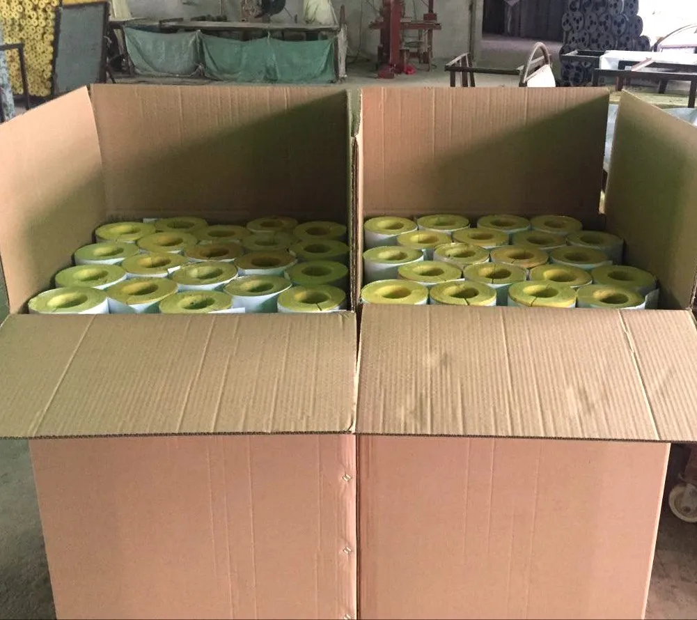 High Density Fiberglass Insulation Pipe With Fsk Or Asj Aluminum Foi ...