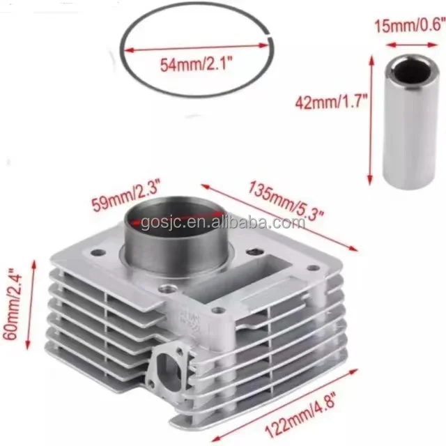 Good Quality YBR125 Motorcycle Engine Spare Parts Complete Cylinder ...