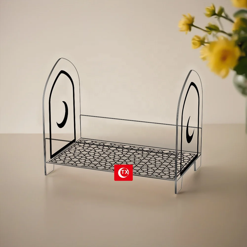 Transparent Acrylic EID Mubarak Arab Food Serving Tray Container Candy ...