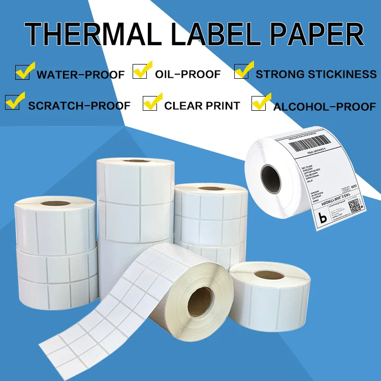4" X 6" White Perforated Direct Thermal Blank Address Shipping Labels ...