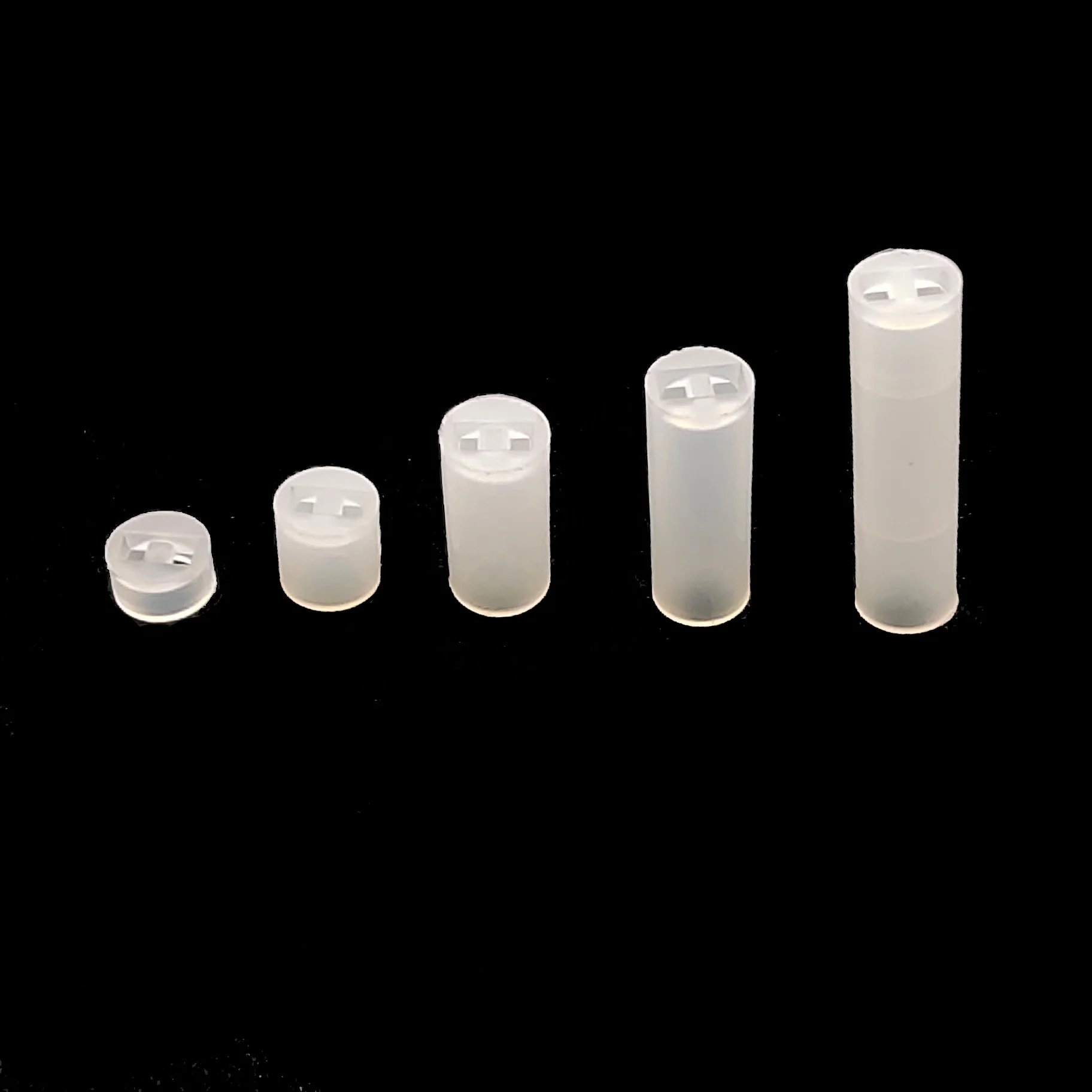 Double Hole Nylon Led Spacer Plastic Led Standoff 4mm Isolation Column ...