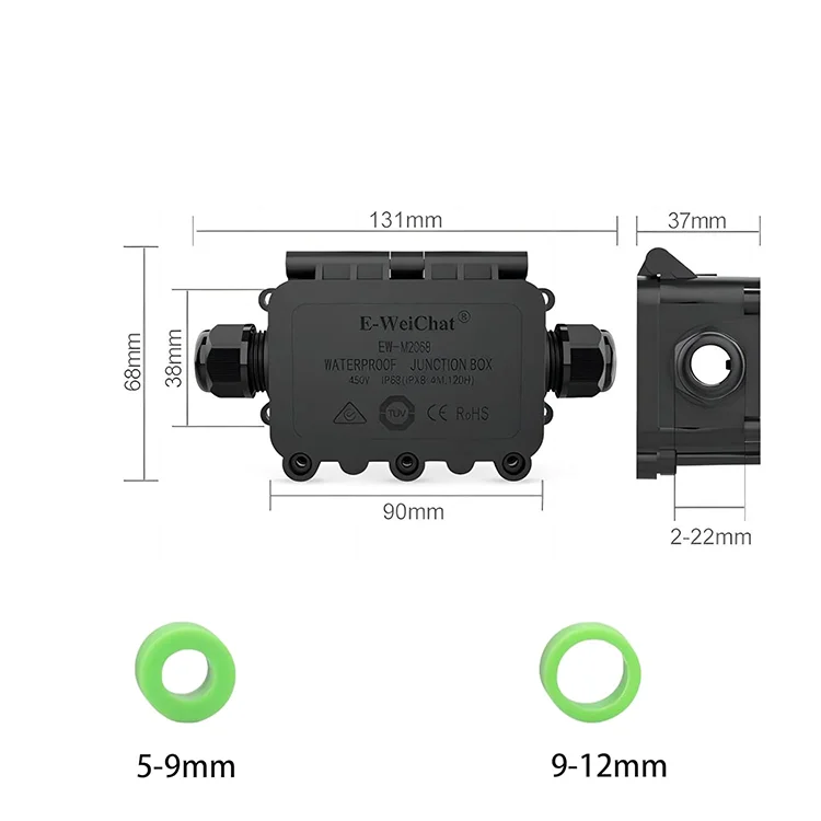 Hinged Structure Electric Switch Junction Box Weatherproof Junction ...